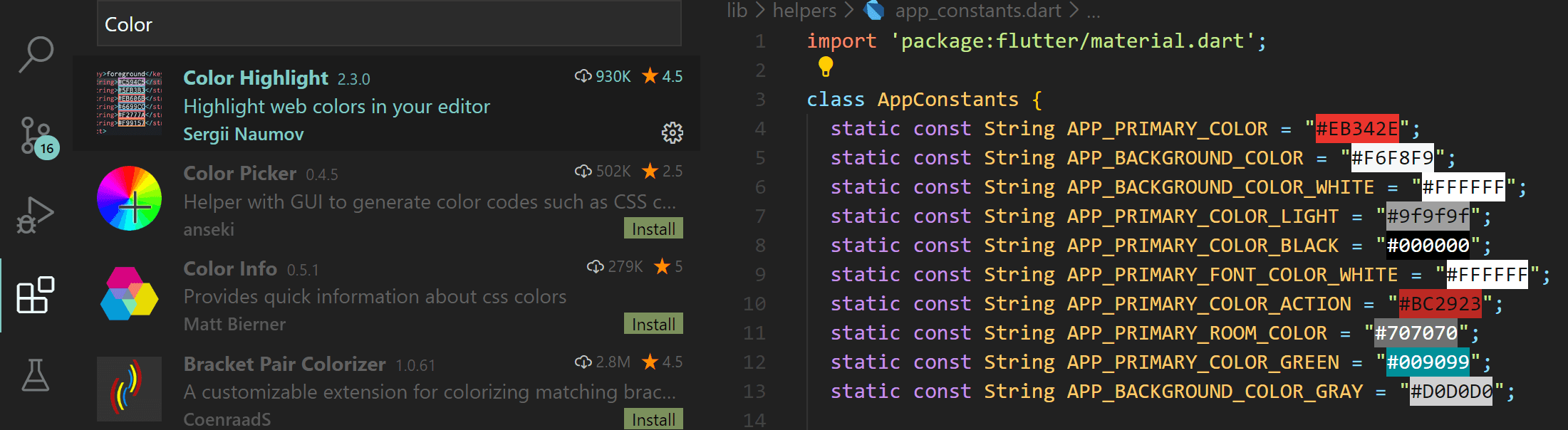 Flutter VSCode extensions | Sumith Parambat Damodaran